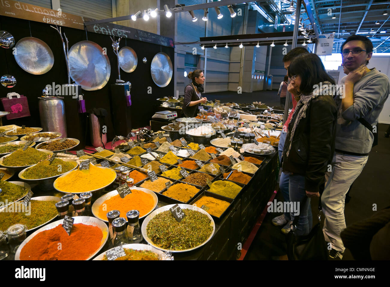 spices booth International Tourism Show 2012 Paris Stock Photo - Alamy