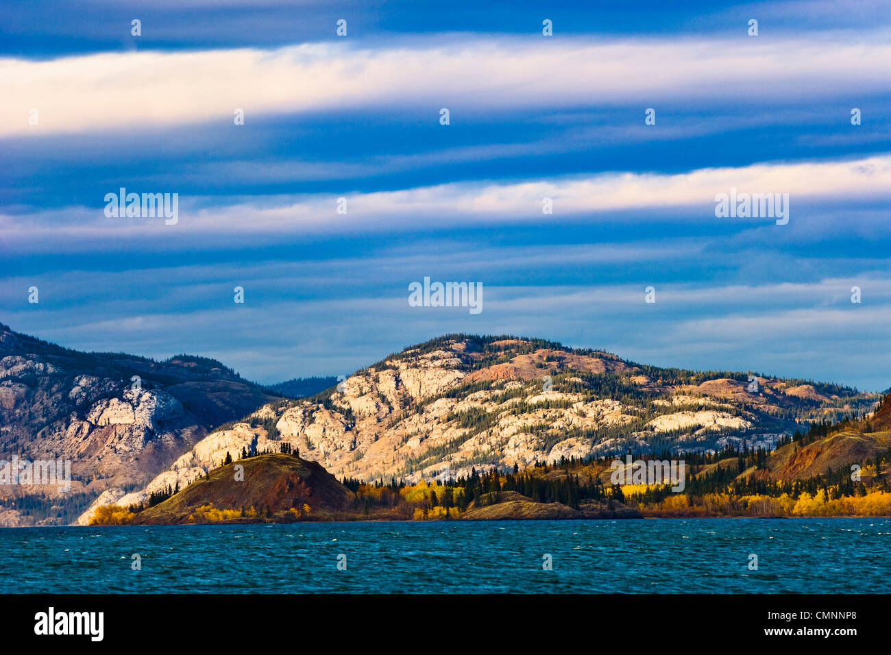 Lake Laberge near Whitehorse, Yukon Stock Photo - Alamy