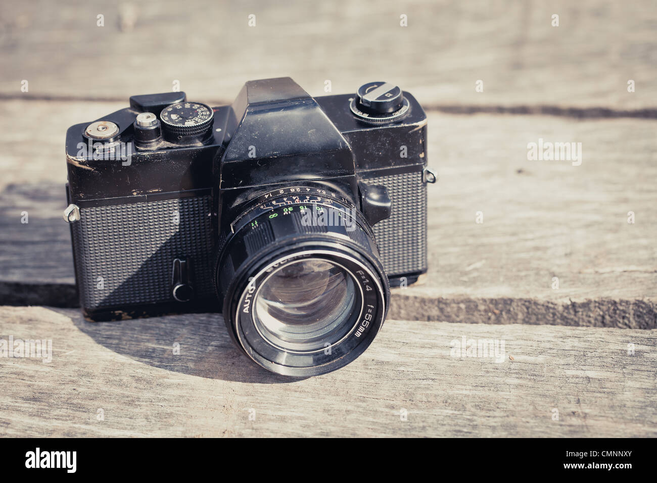 Old vintage camera with a nice design Stock Photo - Alamy