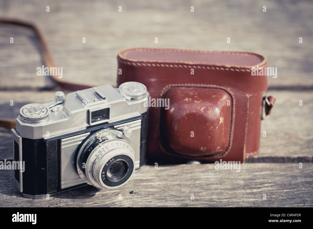 Old vintage camera with a nice design Stock Photo - Alamy