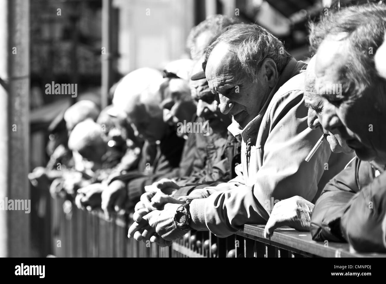 Old men waiting Stock Photo - Alamy