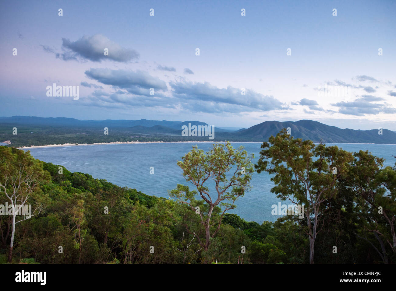 View of Endeavour River National Park and coastline from Grassy Hill ...