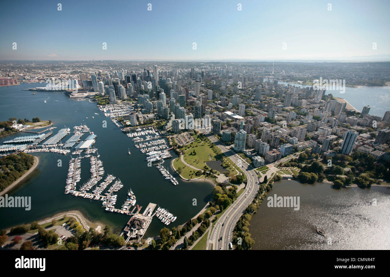 Aerial view downtown vancouver on hi-res stock photography and images ...