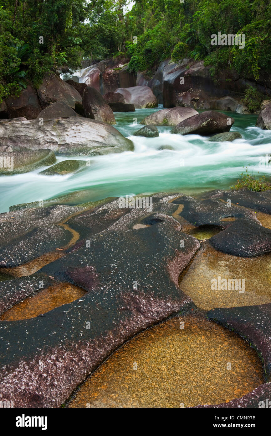 Devil's Pool at Babinda Boulders. Babinda, Queensland, Australia Stock ...