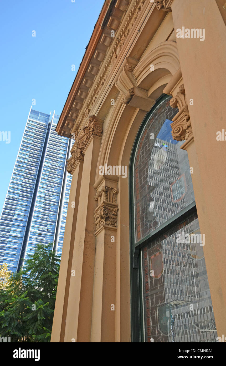 Reflection in a window of the Town Hall building Stock Photo - Alamy