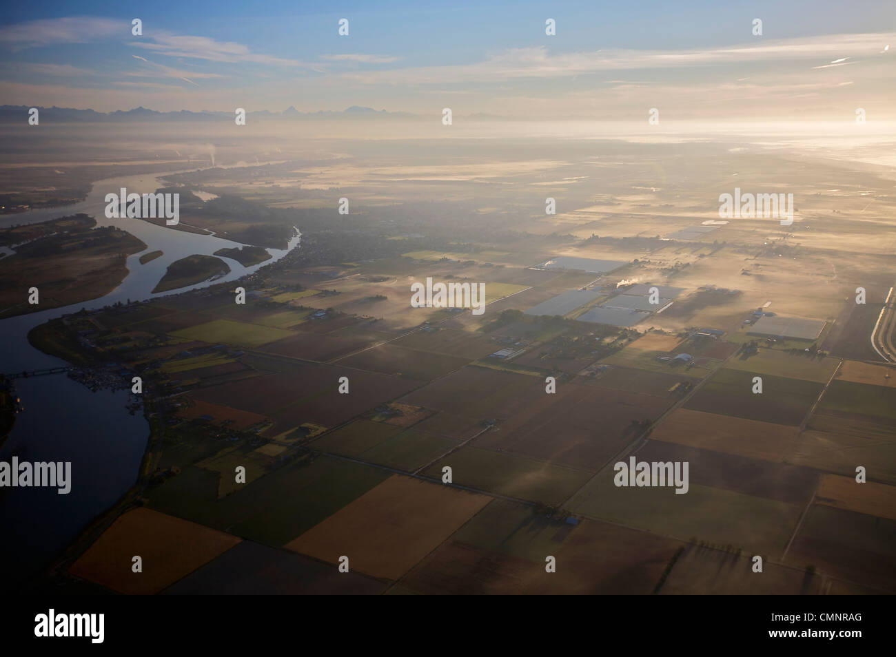Fraser river delta aerial hi-res stock photography and images - Alamy