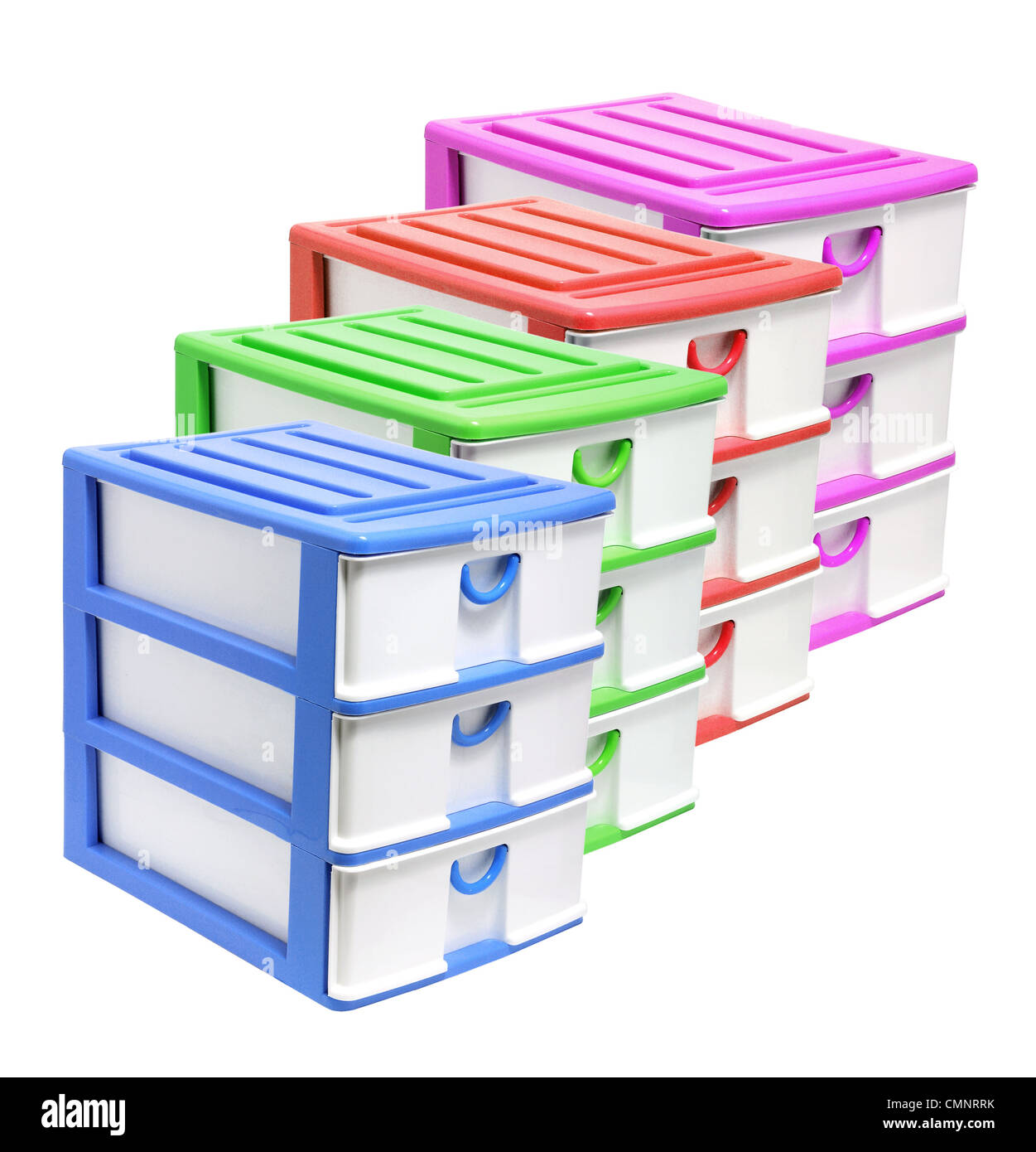 Plastic drawers Cut Out Stock Images & Pictures - Alamy