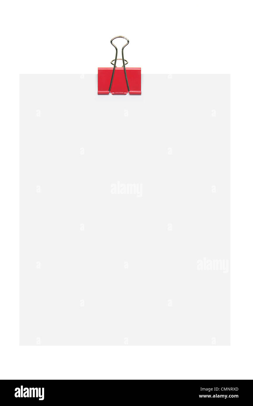 Blank sheet of paper corner cut out hi-res stock photography and images ...