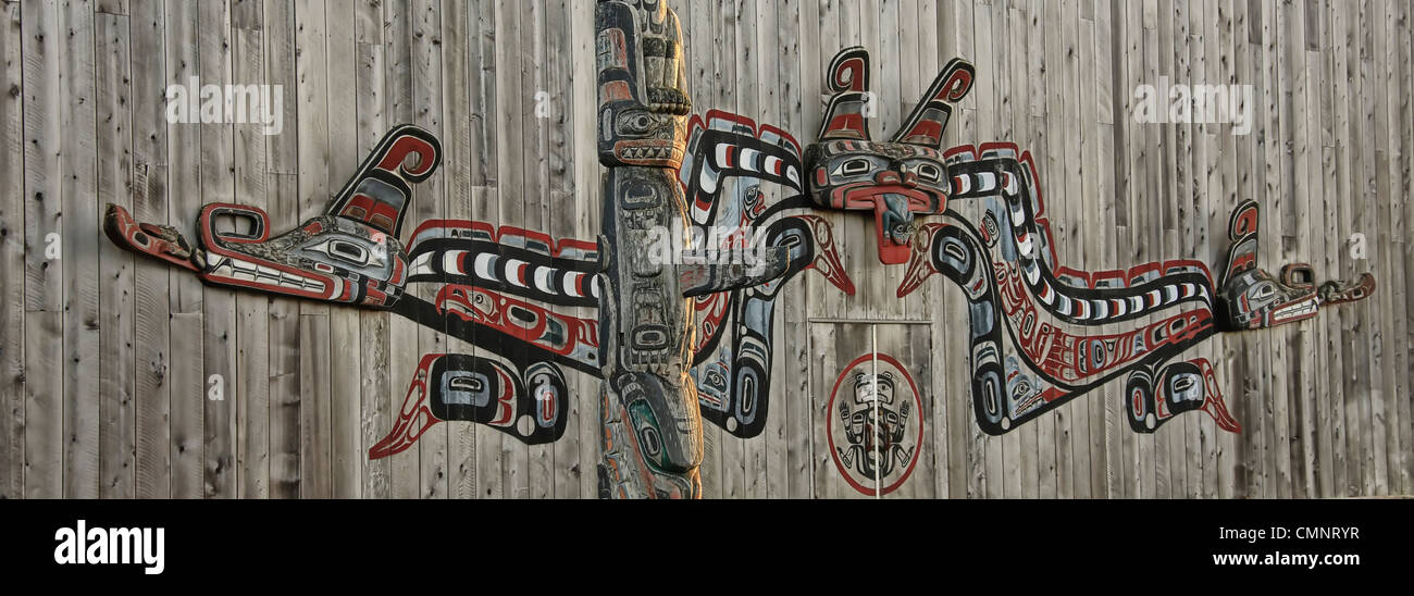 West coast First Nation carvings and designs, Fort Rupert, Vancouver ...
