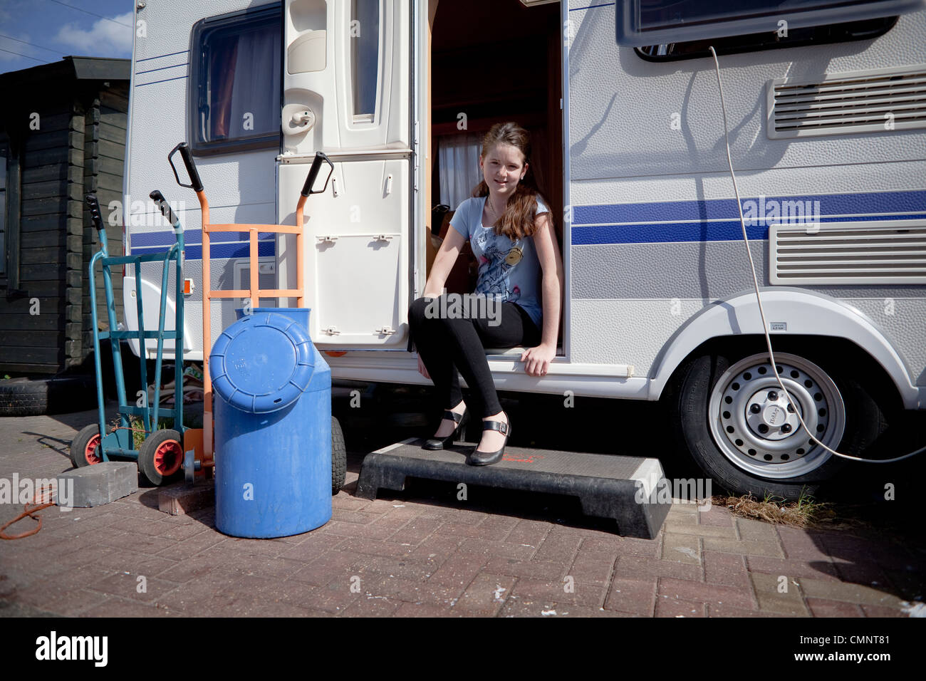 Gypsy Girl Caravan High Resolution Stock Photography and Images - Alamy