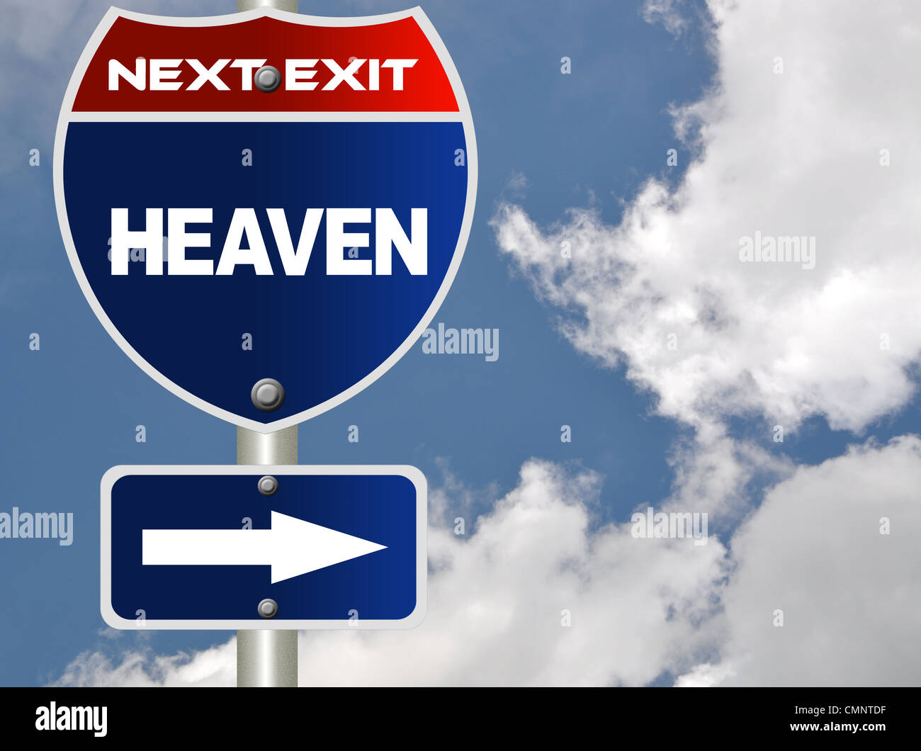 Heaven road sign Stock Photo - Alamy