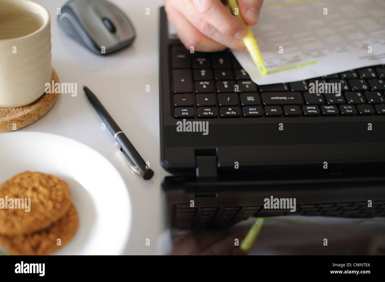 Objects in the workplace Stock Photo - Alamy