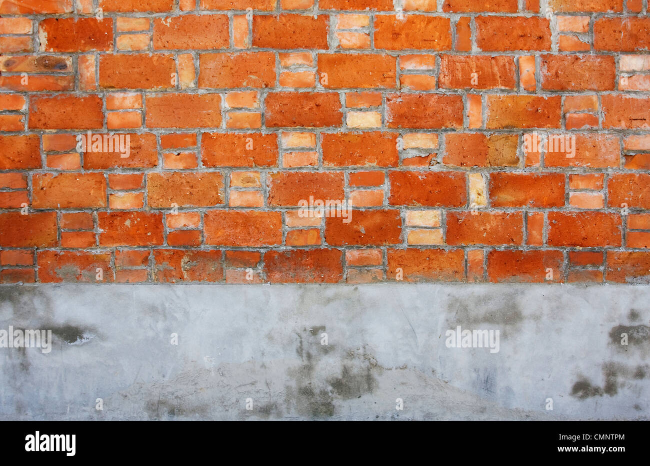 Brick Cement wall background Stock Photo - Alamy