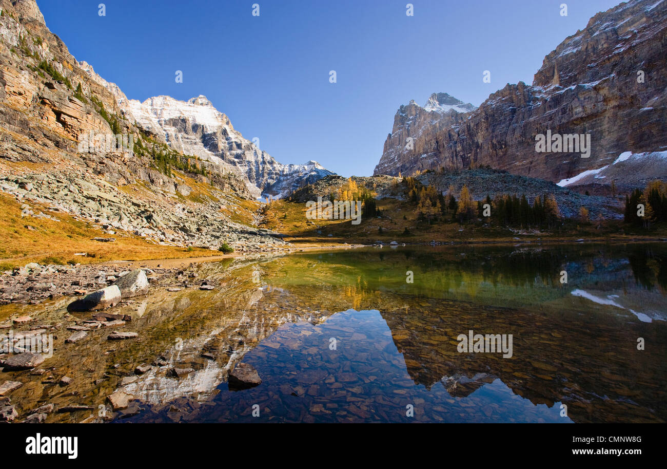 Opabin Plateau, Opabin Lake, Hungabee Mountain and Mount Biddle, Yoho ...