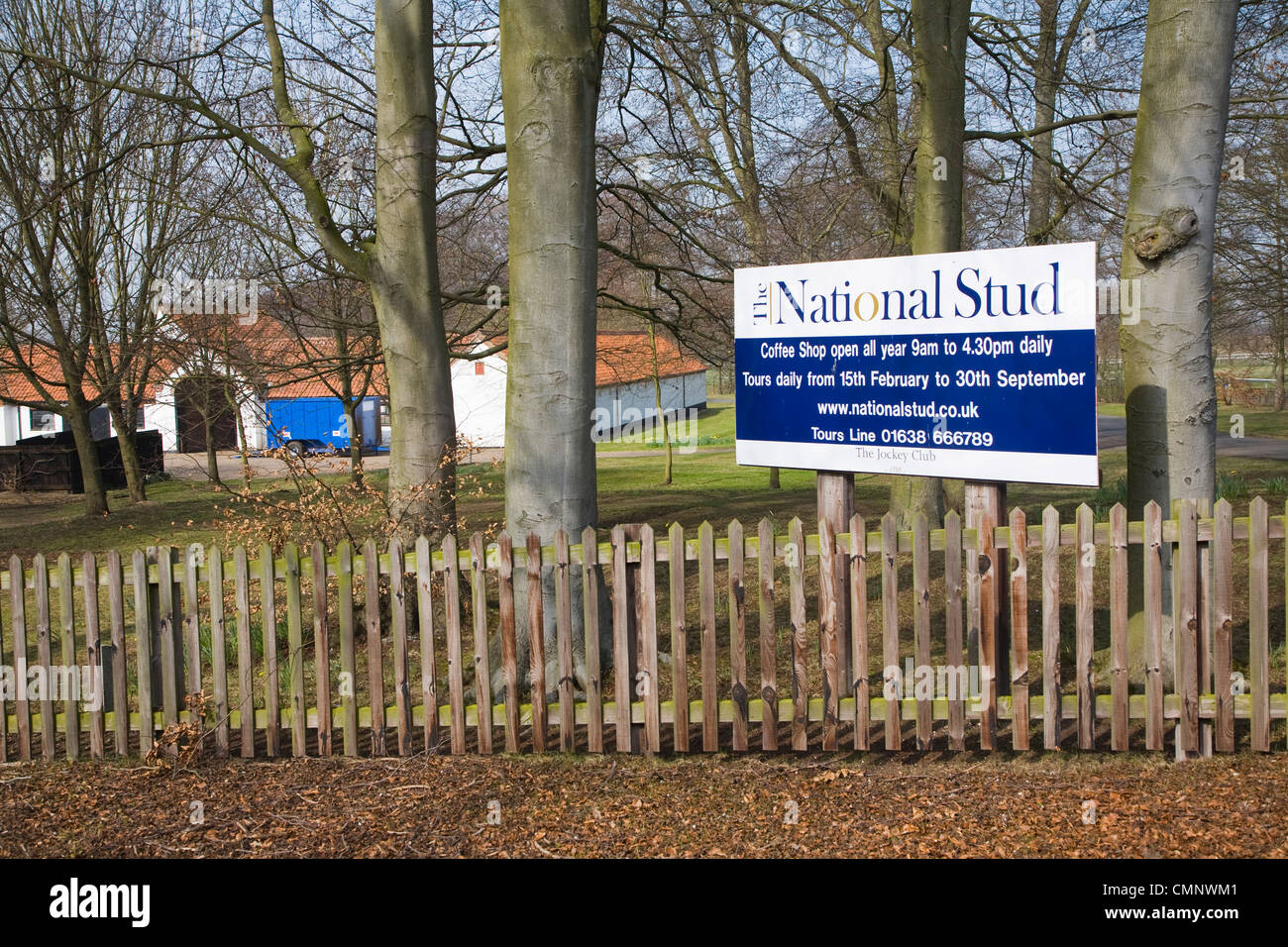 Sign for The National Stud, Newmarket, Suffolk, England Stock Photo - Alamy