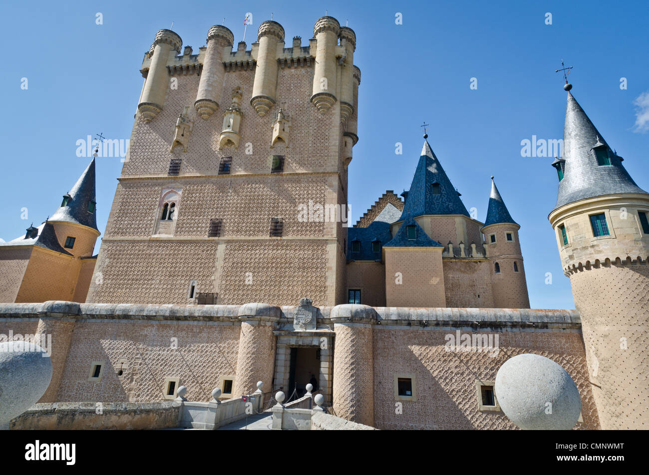 Alcazar Castle of Segovia, Spain Stock Photo - Alamy