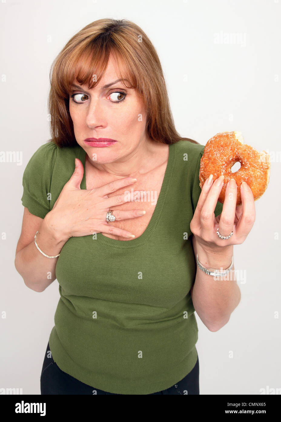 Slim diet woman 40s hi-res stock photography and images - Alamy
