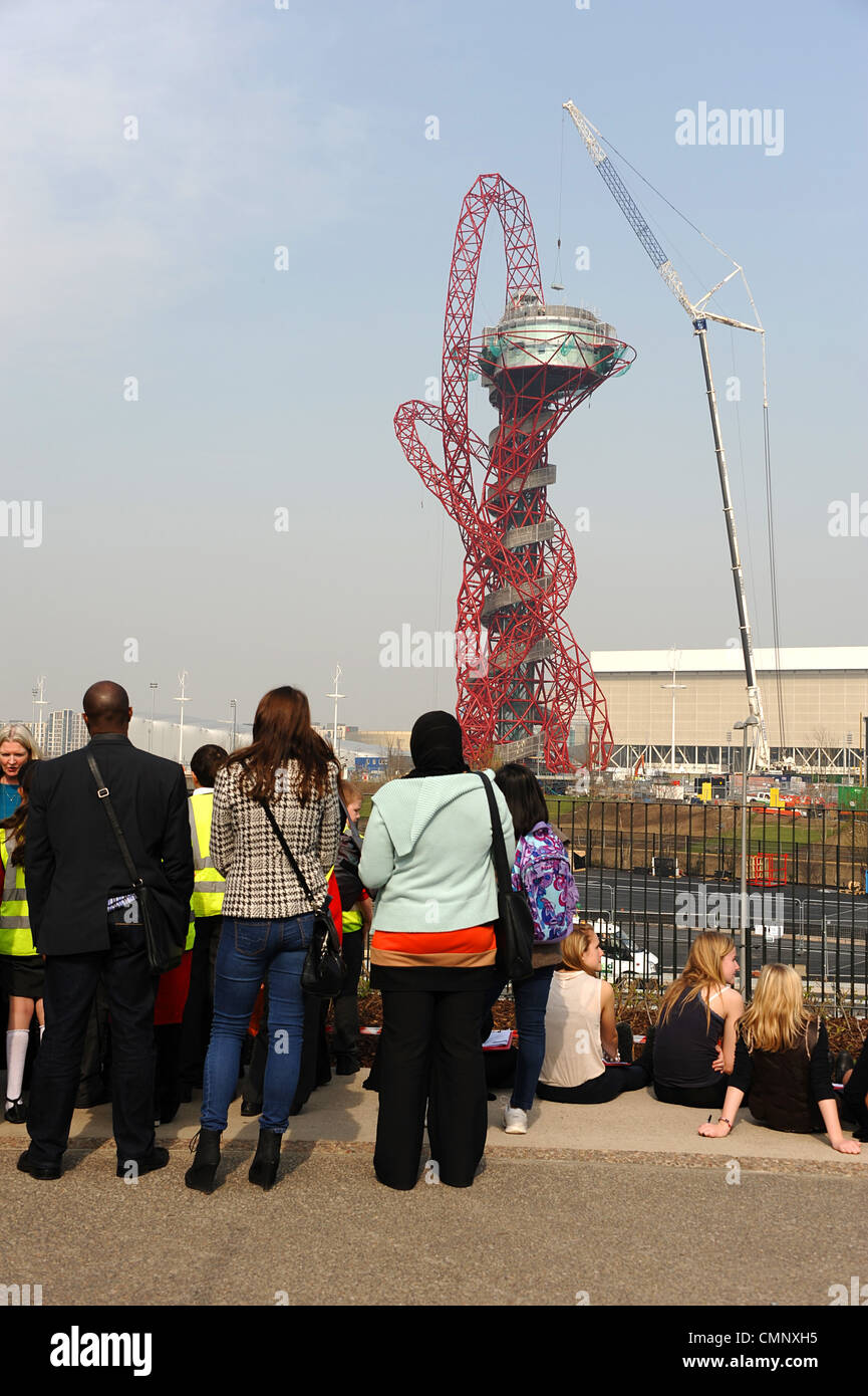 Near completion. The ArcelorMittal Orbit Tower in the 2012 London ...