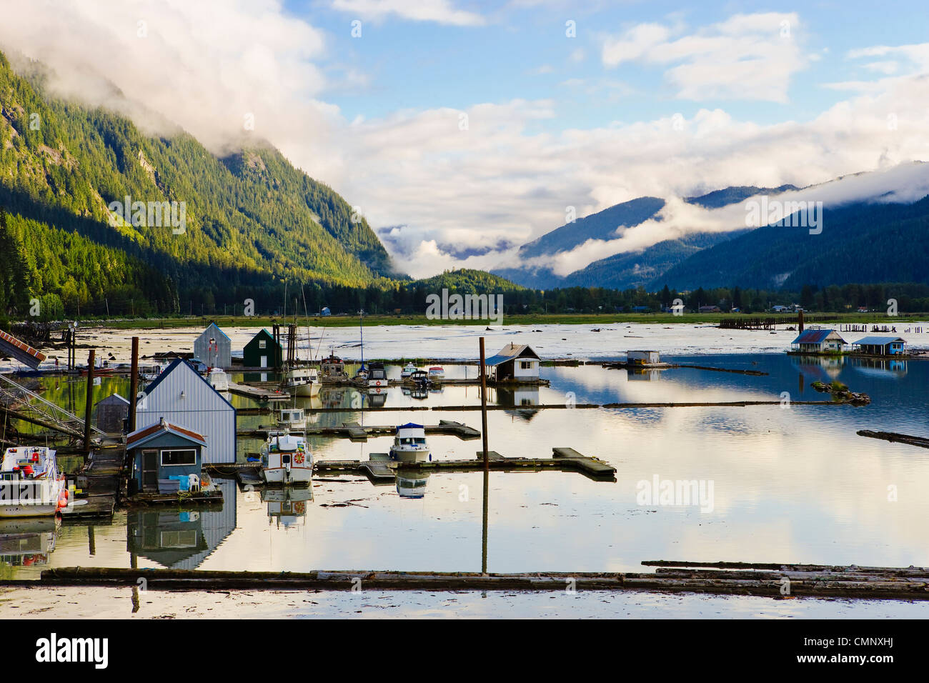 View of Portland Canal, Stewart, Northern British Columbia Stock Photo ...