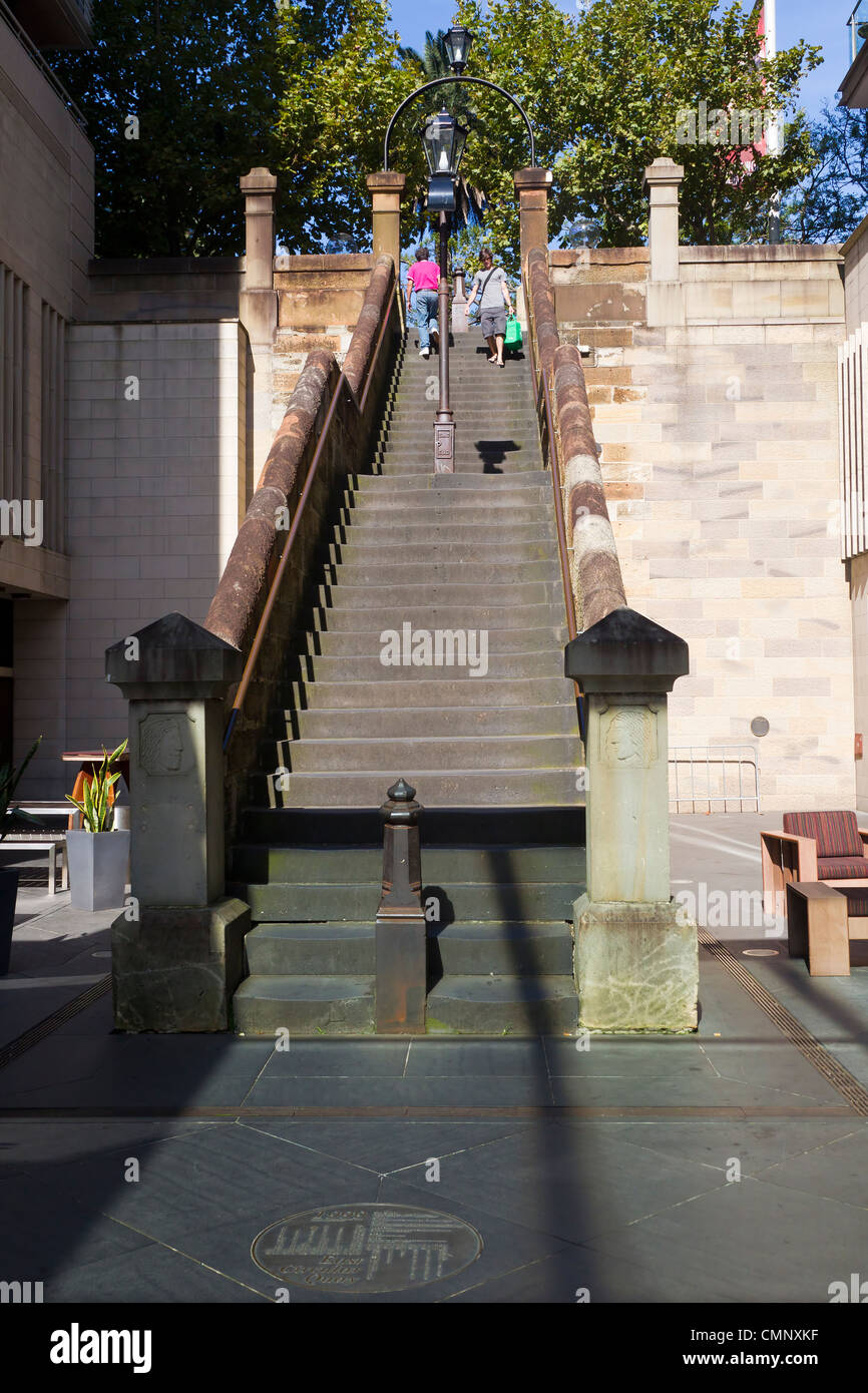 Old stone steps Sydney Stock Photo - Alamy