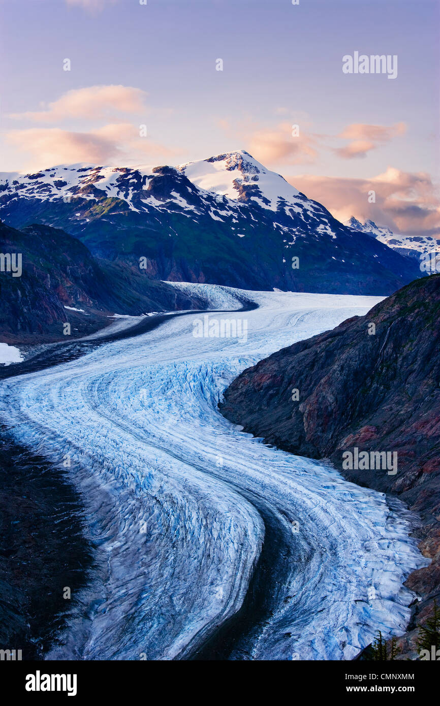 Salmon Glacier at sunset, Northern British Columbia Stock Photo - Alamy
