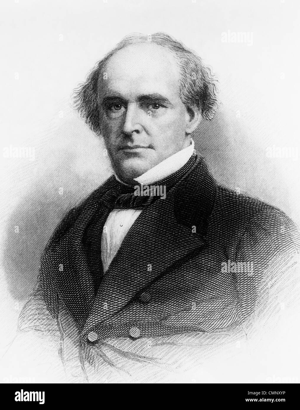 Vintage portrait of American statesman and lawyer Salmon P Chase (1808 ...