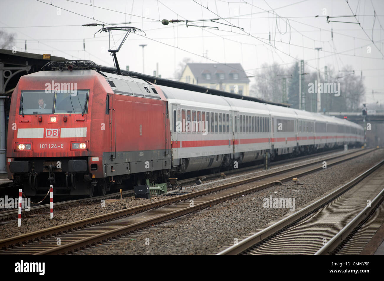 German Railways passenger train Stock Photo - Alamy