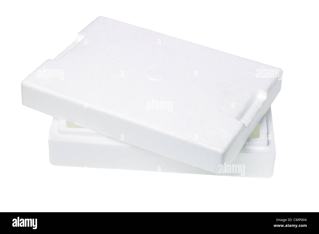 Disposable Styrofoam Packing Box on White Background Stock Photo - Alamy