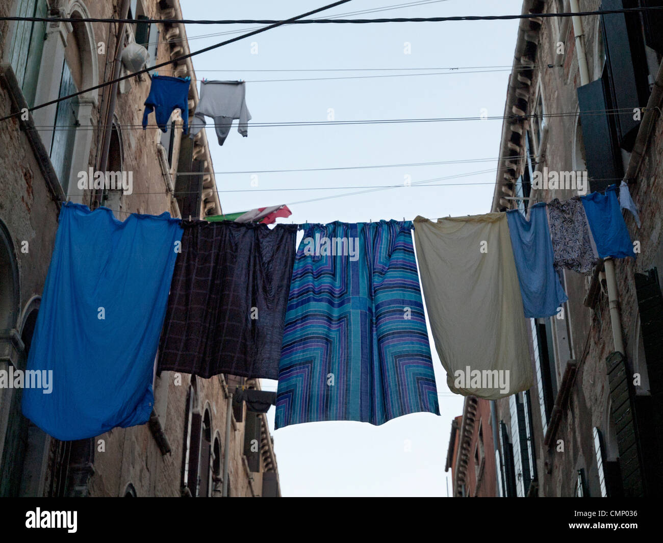 Hanging out washing in venice hi-res stock photography and images - Alamy