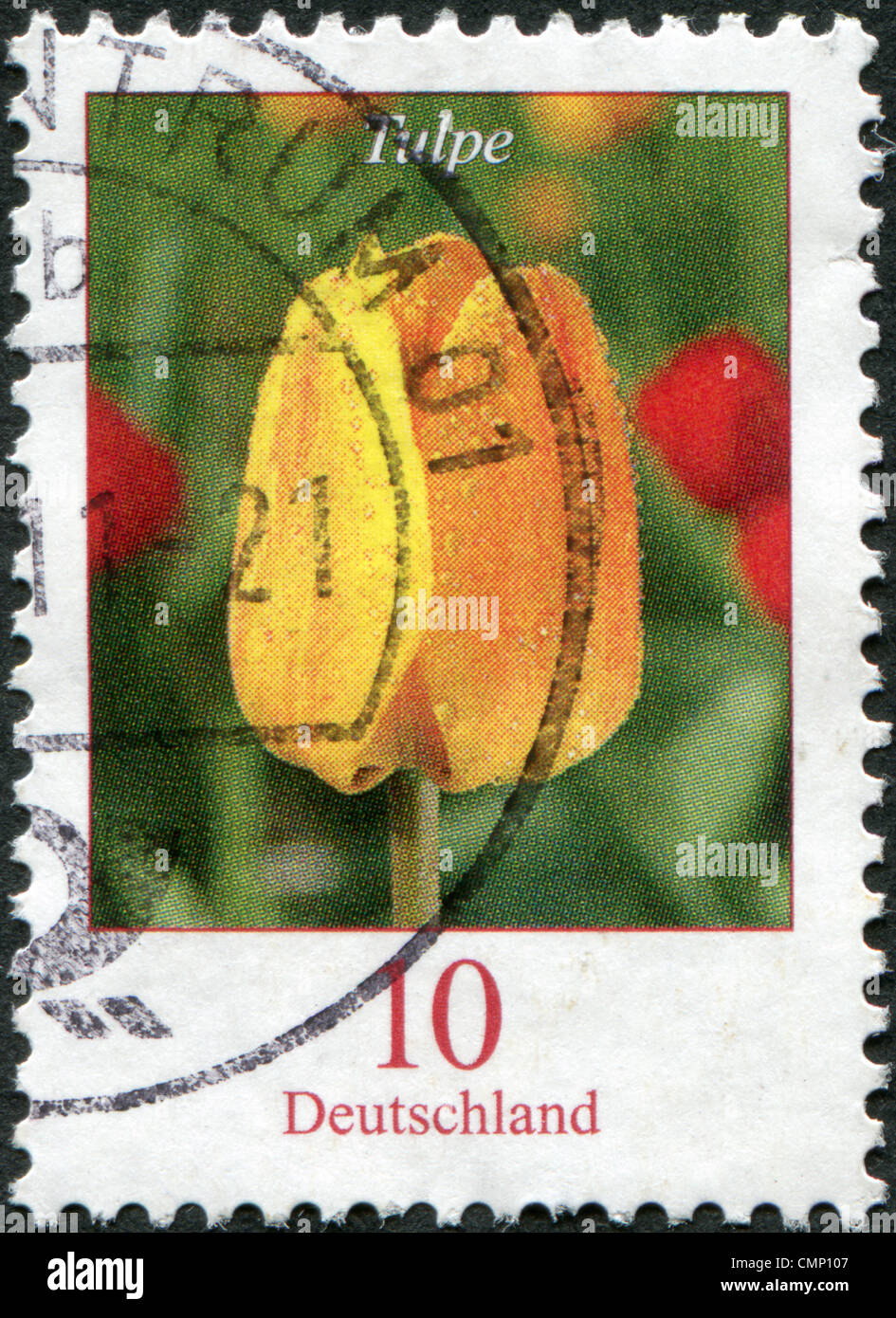 GERMANY - CIRCA 2005: A stamp printed in Germany, shows a flower, tulip ...