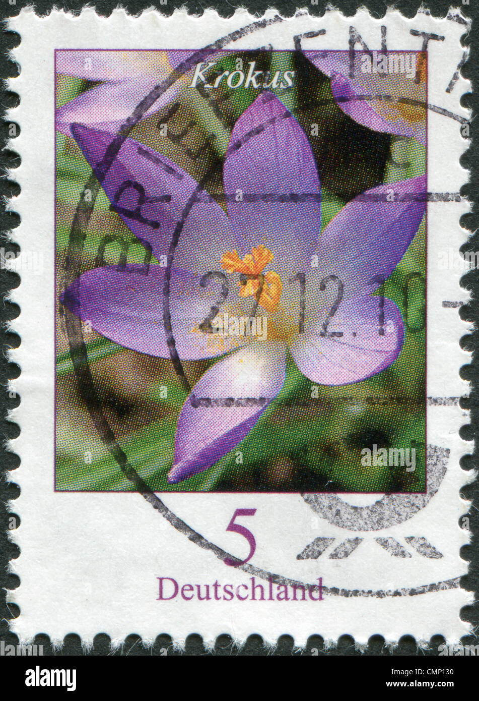 GERMANY - CIRCA 2005: A stamp printed in Germany, shows a flower ...