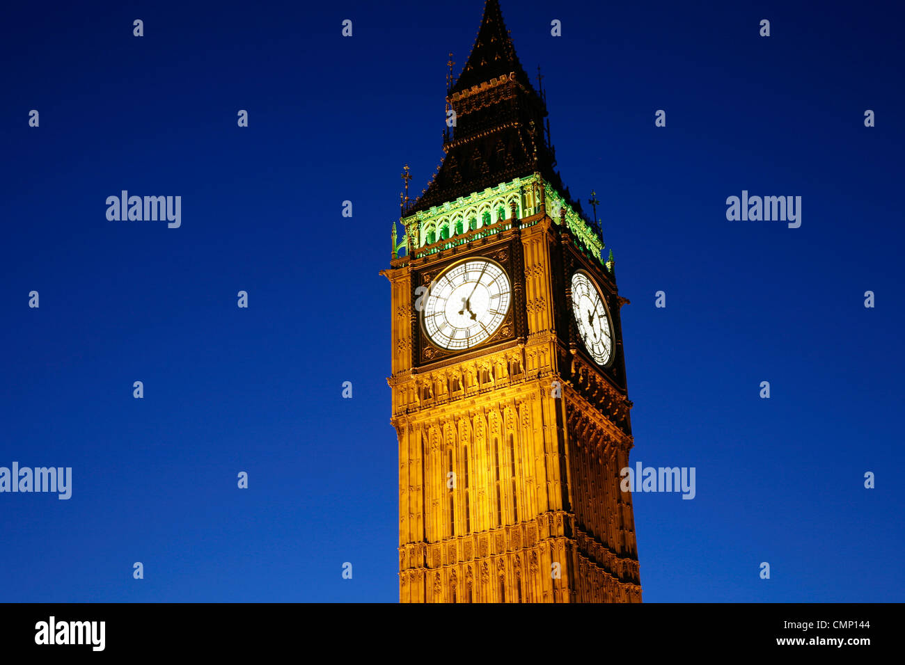 Big Ben, seen from Parliament Square, at Night Stock Photo - Alamy