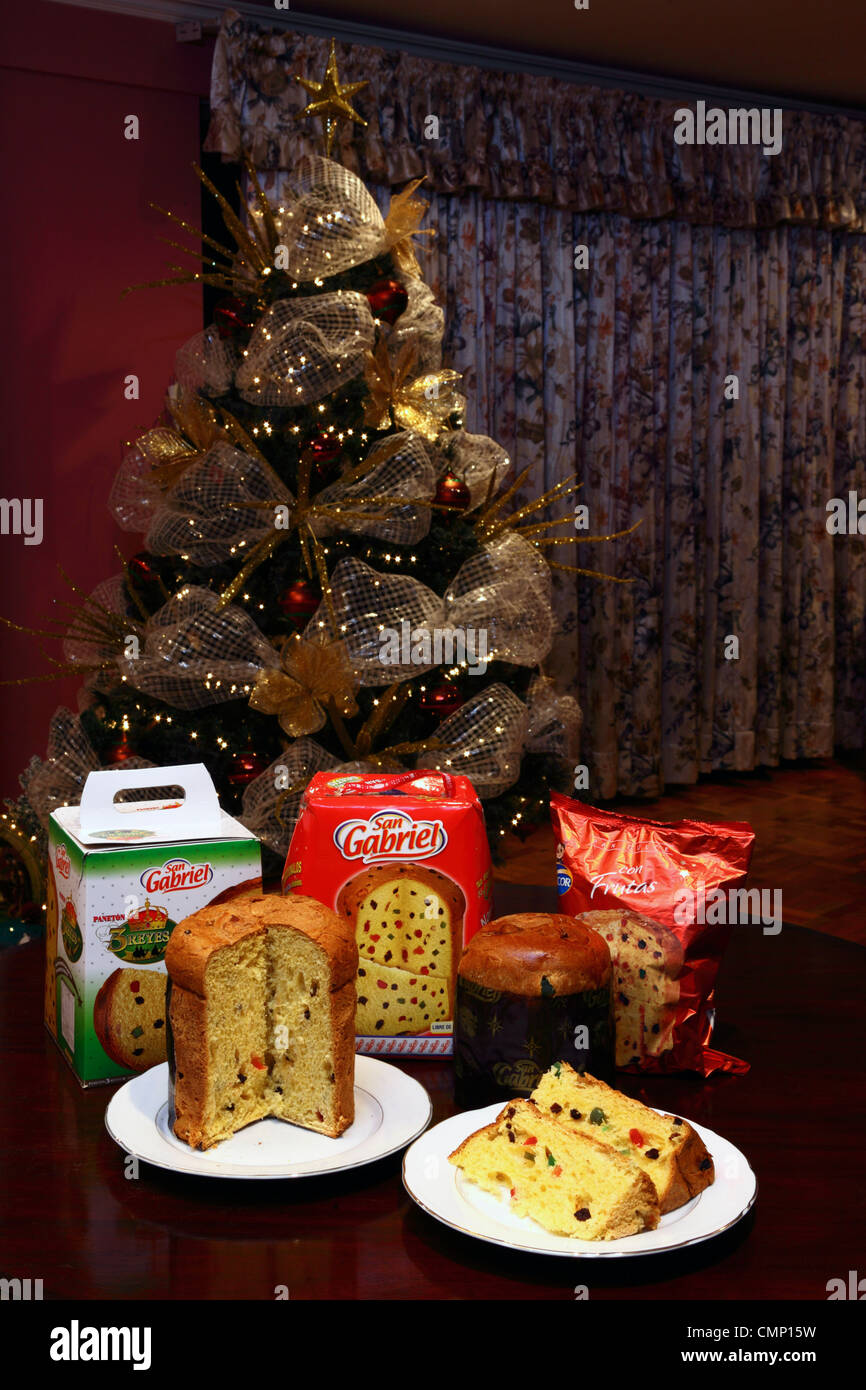 Varieties of paneton ( an Italian fruit bread popular at Christmas in ...