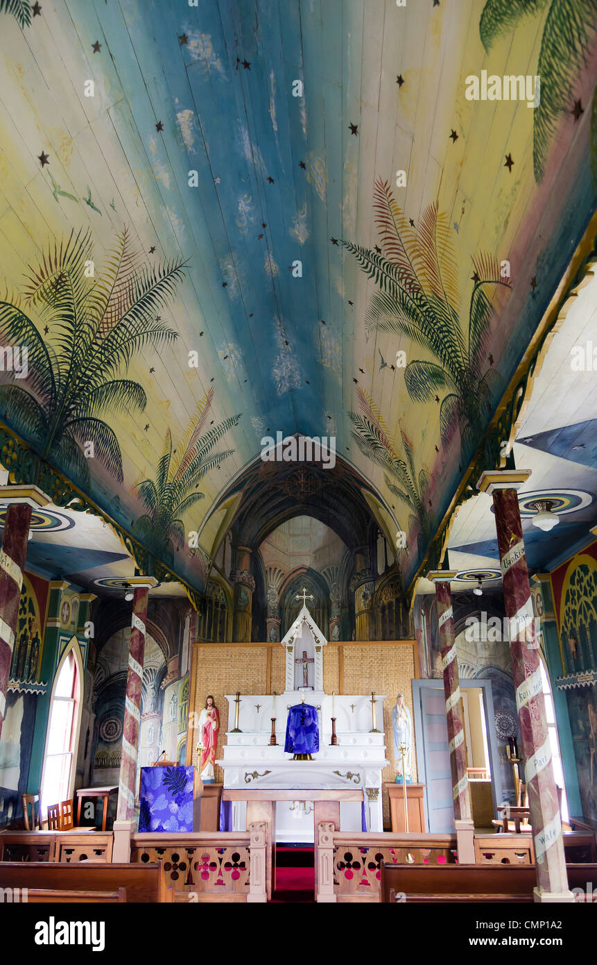 painted church on the Big Island, Hawaii Stock Photo - Alamy