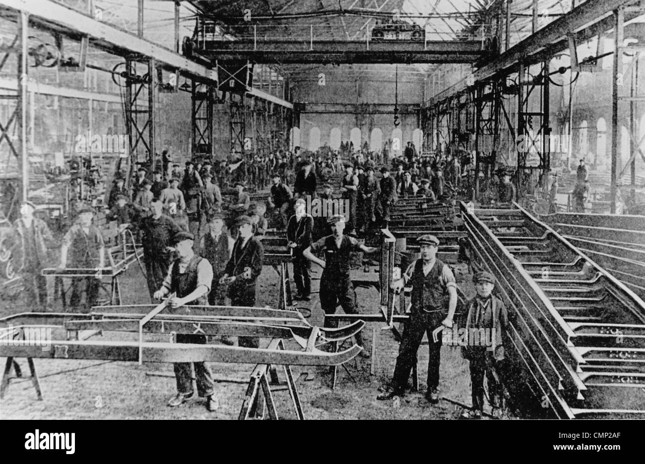 Workshop, John Thompson Motor Pressings Ltd., Wolverhampton, Early 20th ...