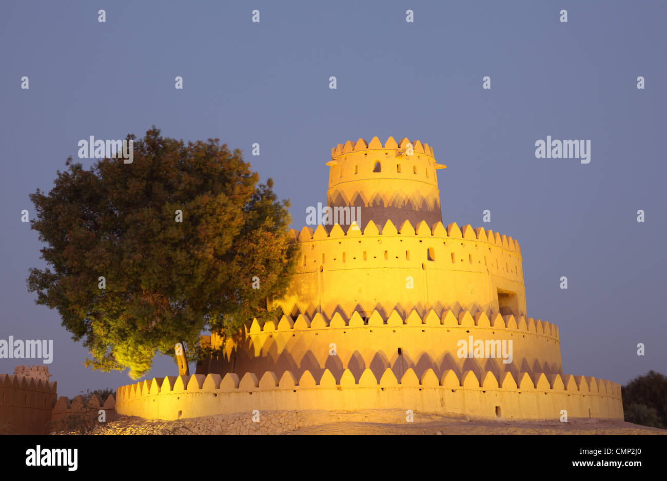 Al Jahili fort in Al Ain, Emirate of Abu Dhabi Stock Photo - Alamy