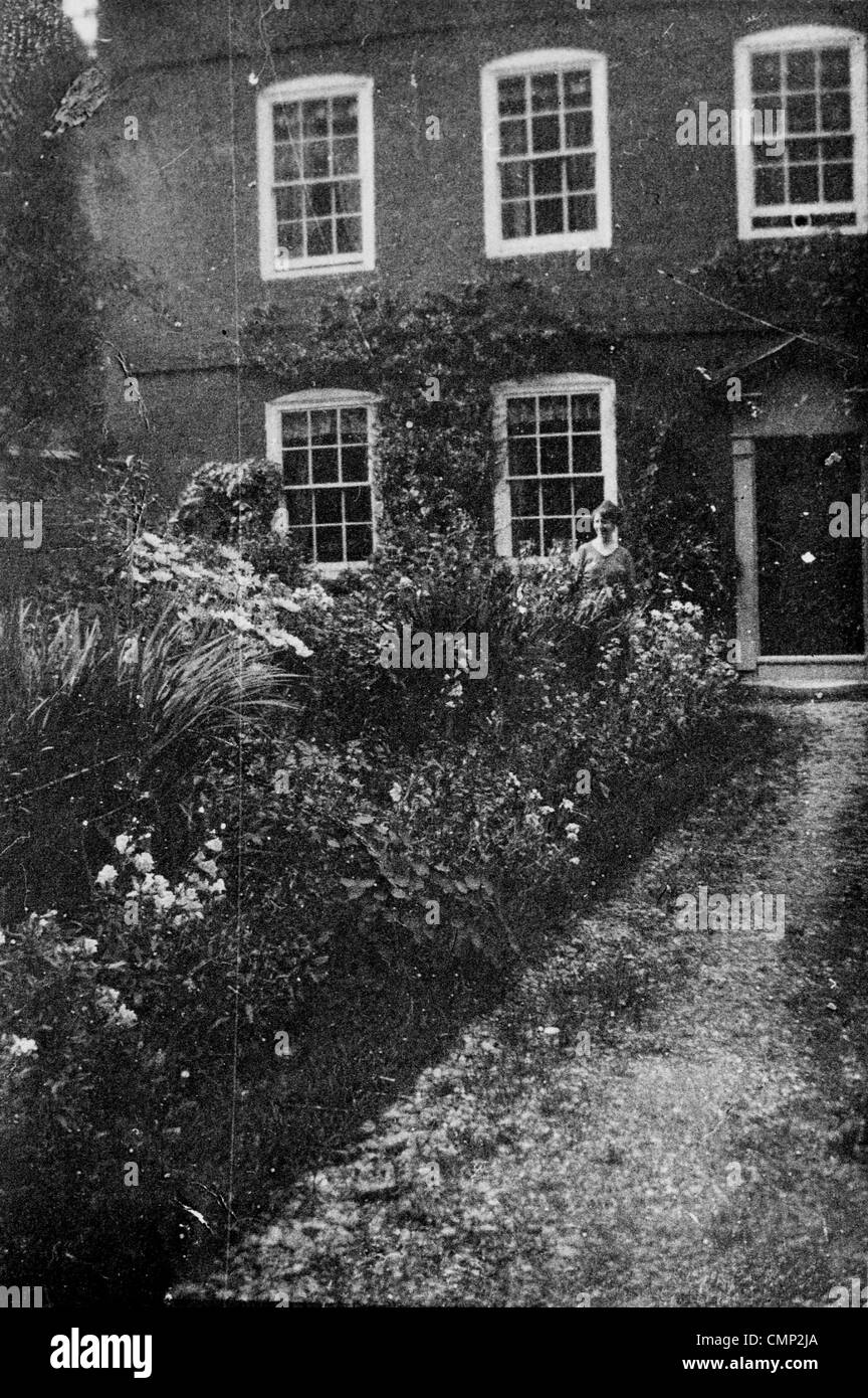 Compton Farm, Tettenhall, Early 20th cent. An unknown lady standing in ...
