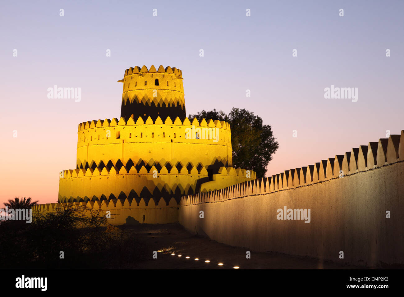 Al Jahili fort in Al Ain, Emirate of Abu Dhabi Stock Photo - Alamy