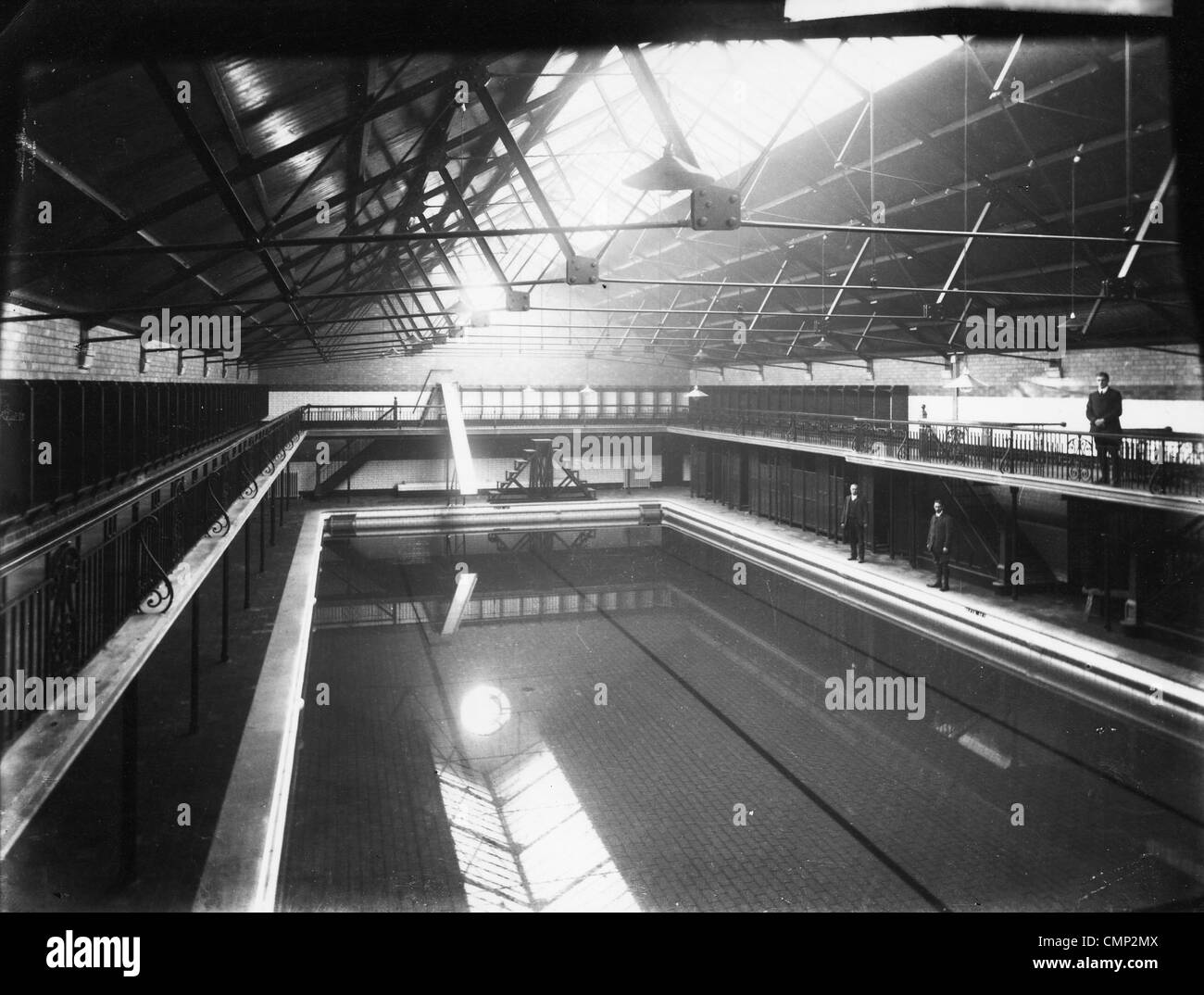 Central Baths, Wolverhampton, Early 20th cent. The interior showing the ...