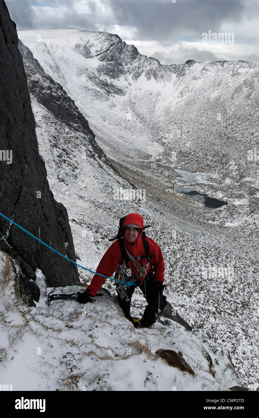 Winter climbing on the Mess of Pottage Cairngorms Stock Photo - Alamy