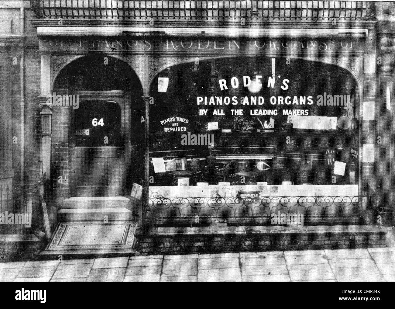 F Roden & Co, 64 Darlington Street, Wolverhampton, circa 1898. Window ...