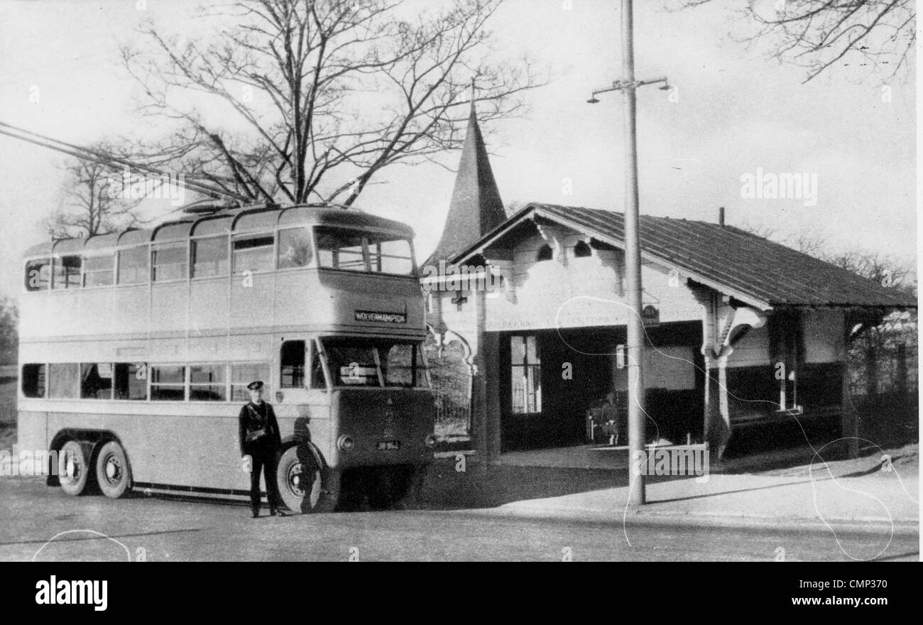Trolleybus, Tettenhall, Early 20th cent. A Wolverhampton Corporation ...