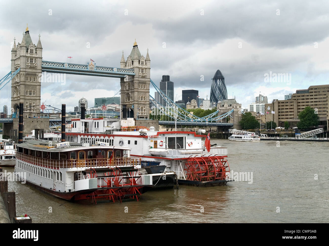 Thames view with Tower Bridge Stock Photo - Alamy