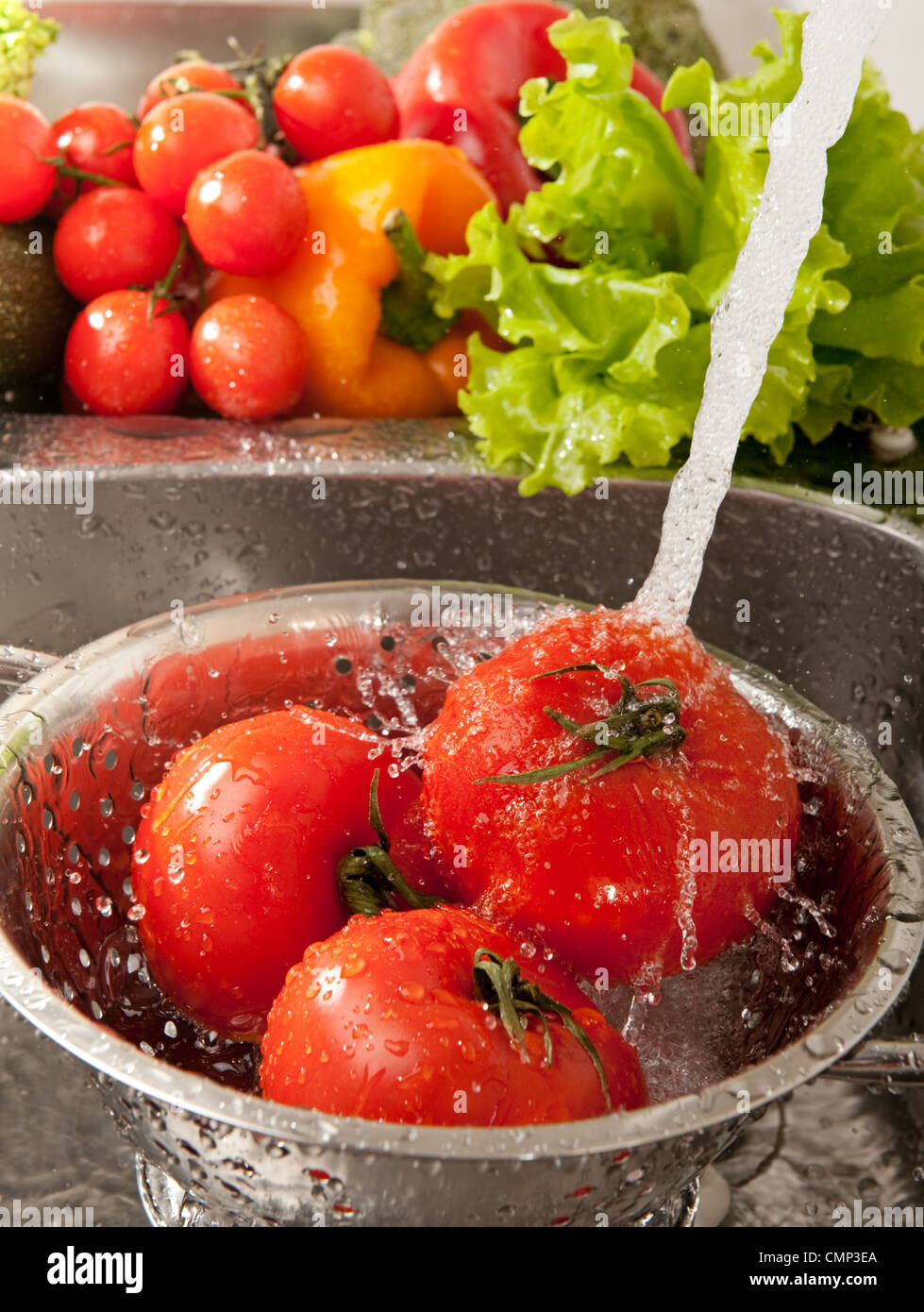 Wash vegetables before use hi-res stock photography and images - Alamy