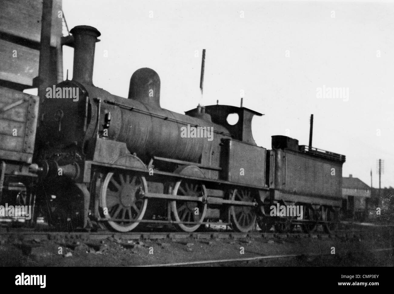 Steam Locomotive, Bushbury, Aug 6 1939. Steam locomotive No. 8216 0-6-0 ...