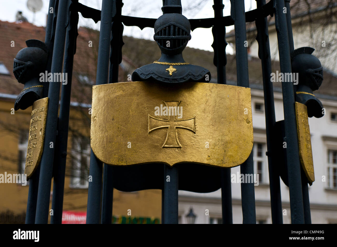 Heraldic shield and cross of the Teutonic Order Stock Photo - Alamy