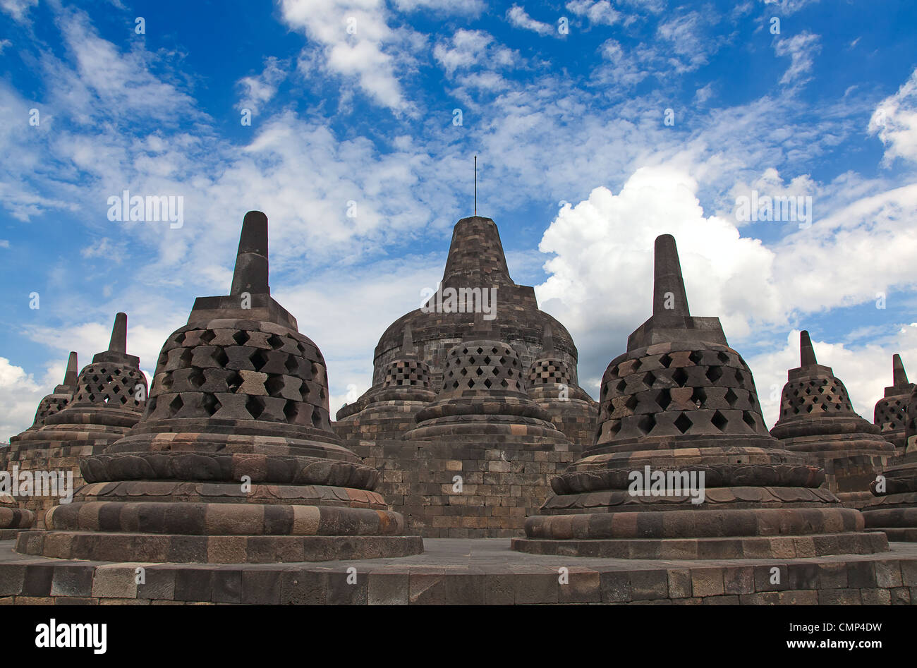Borobodur temple on Java island in Indonesia Stock Photo - Alamy