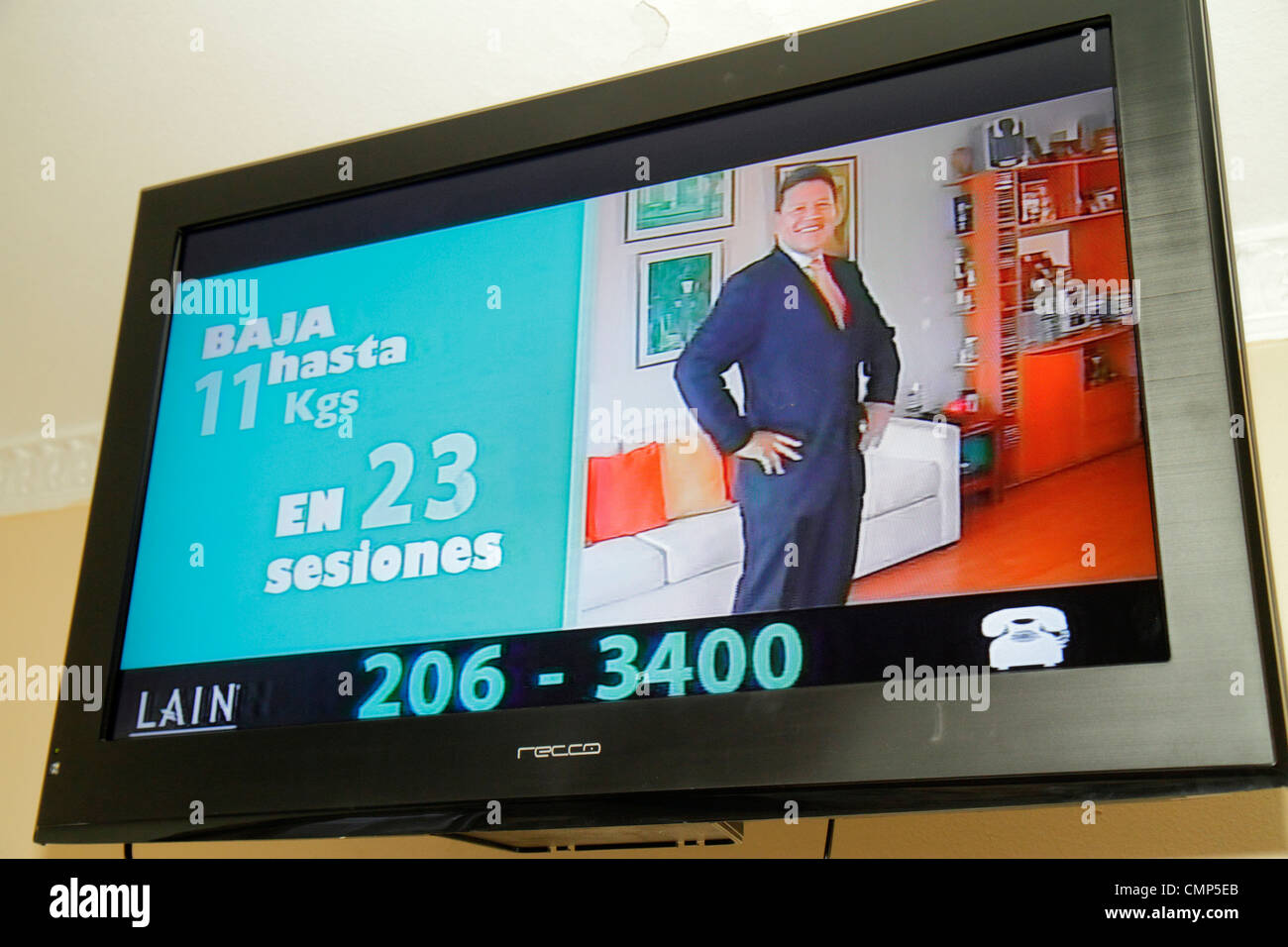 Santiago Chile,television,set,TV,flat screen,ad advertising ...