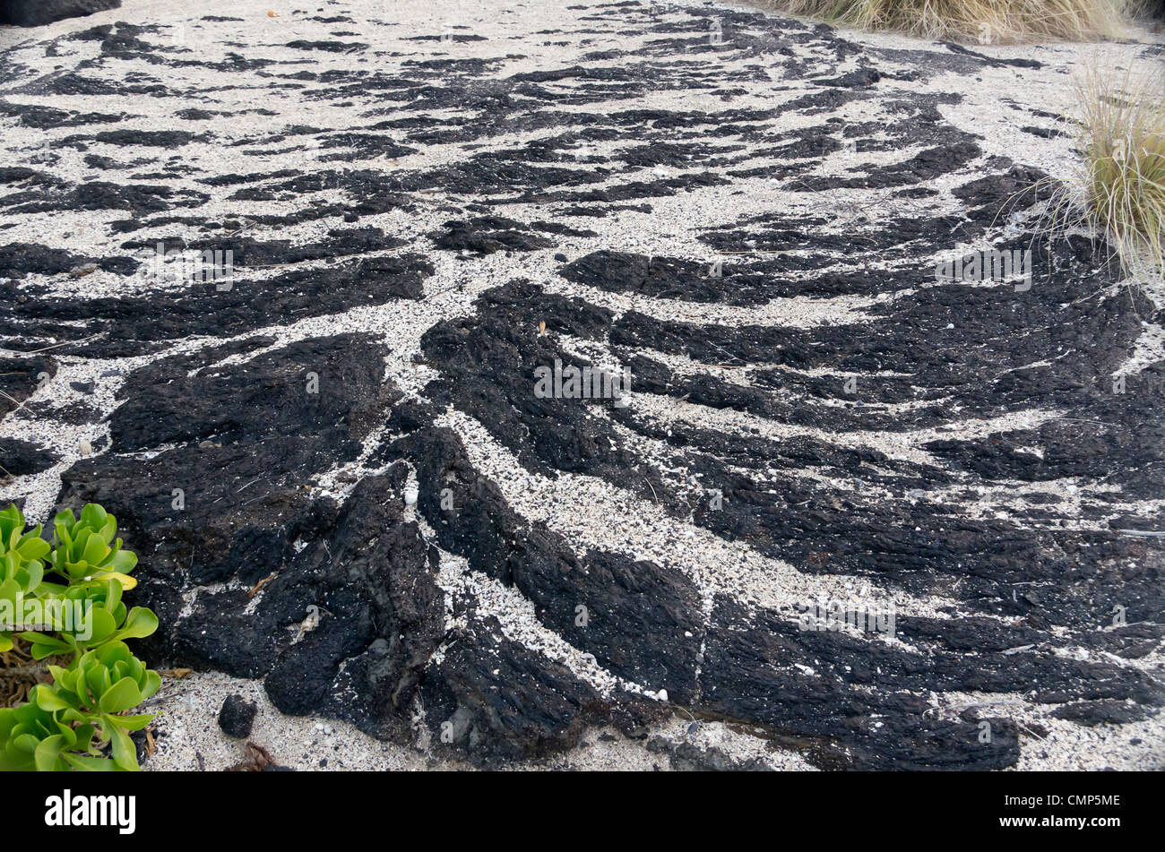 sand and lava pattern at the beach, Big Island, Hawaii Stock Photo - Alamy