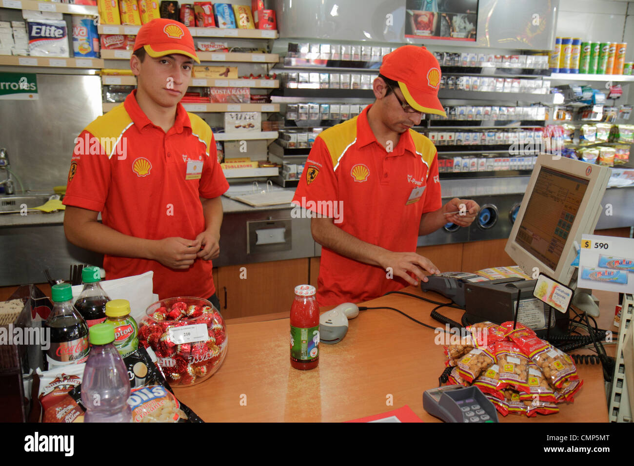 Santiago Chile,Providencia,Avenida Rancagua,Shell Gas Station ...
